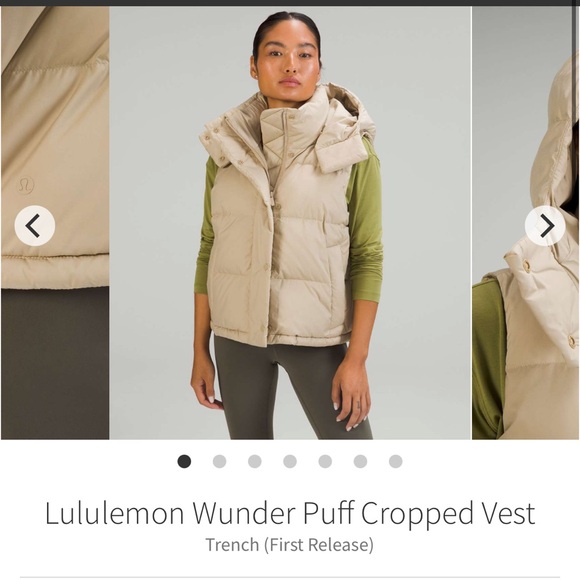 lululemon athletica | Jackets & Coats | Lululemon Wunder Puff Cropped ...